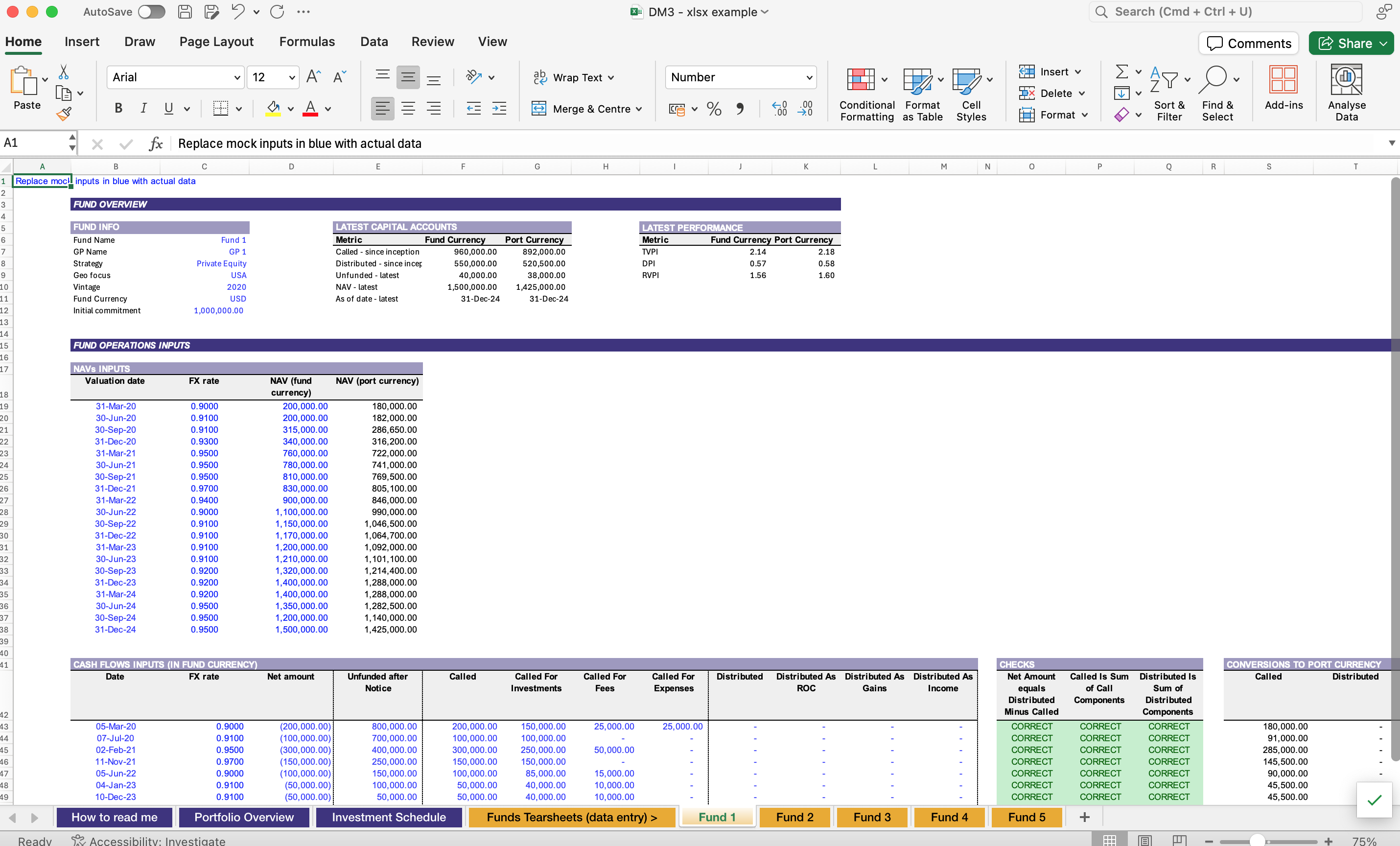 Private Fund Data Management: Tracking Investments in Excel